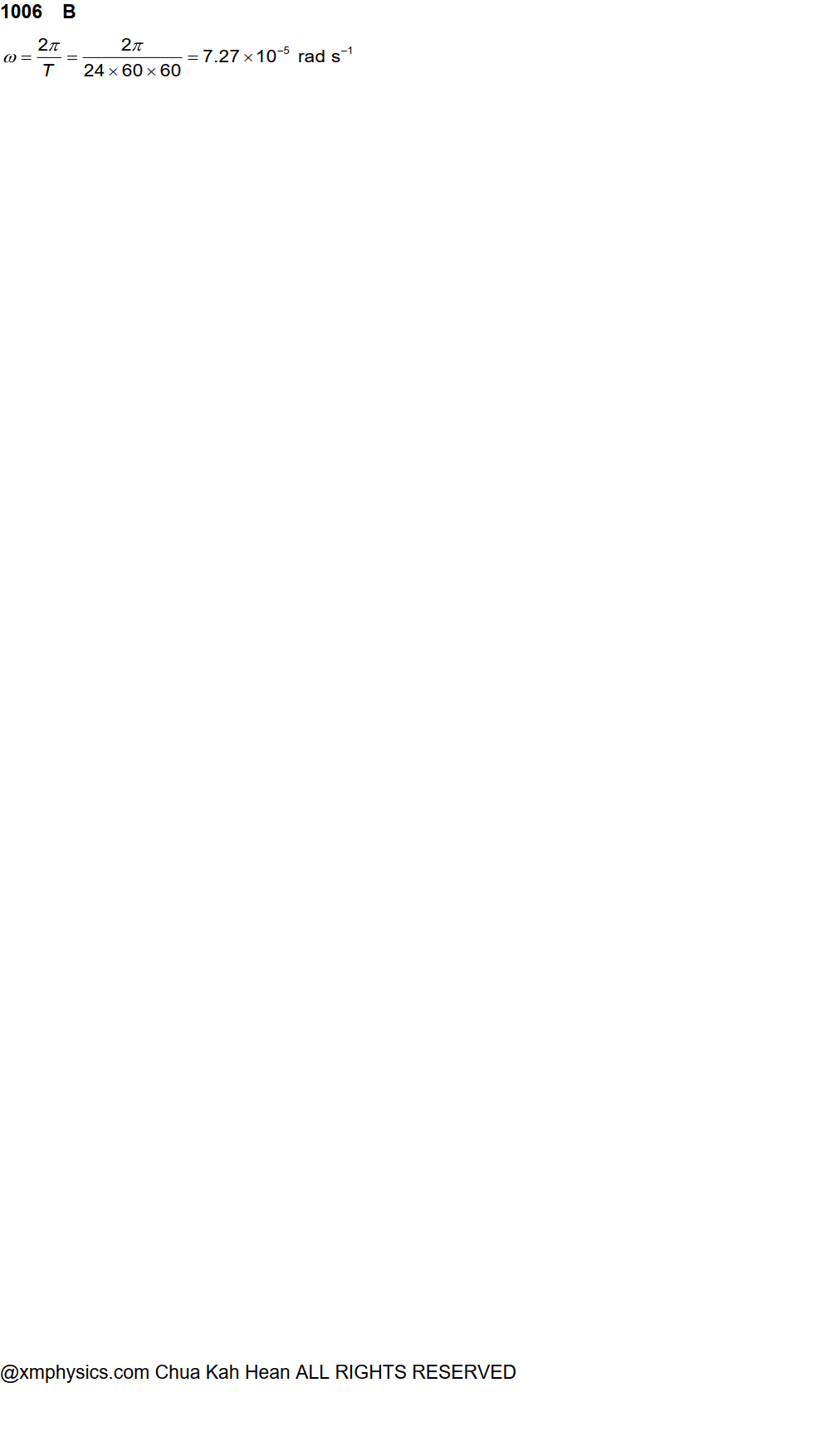 SS1006 – xmPhysics