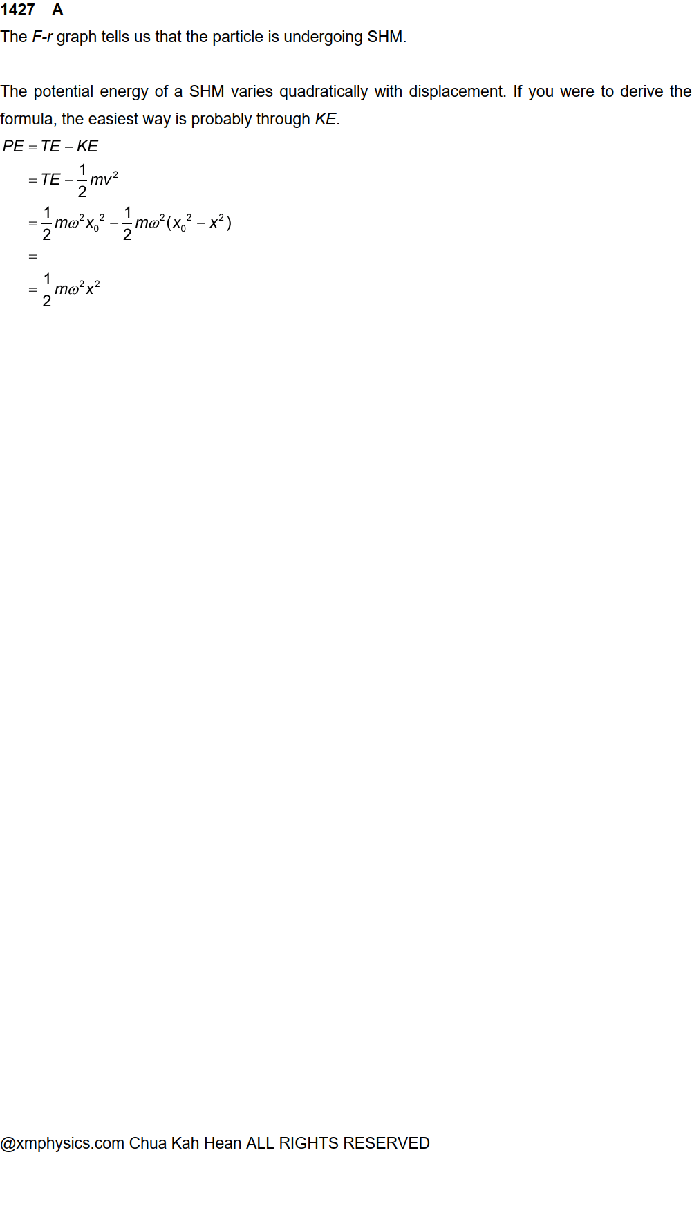 SS1427 – xmPhysics