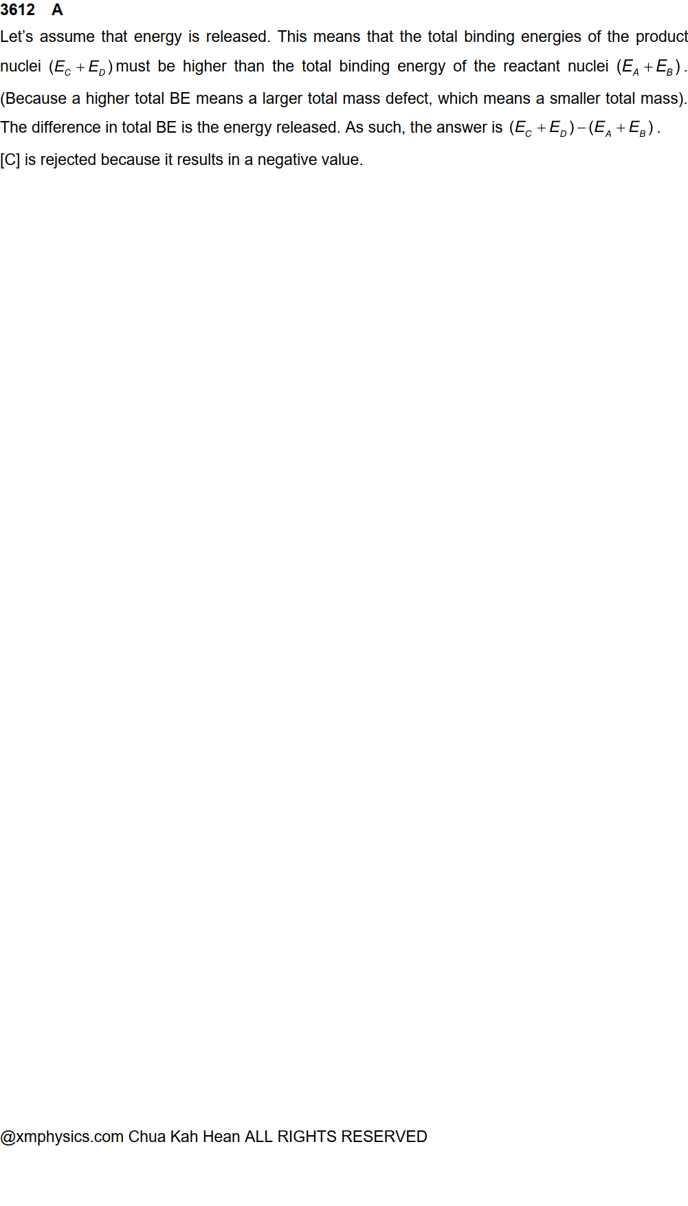 SS3612 – xmPhysics