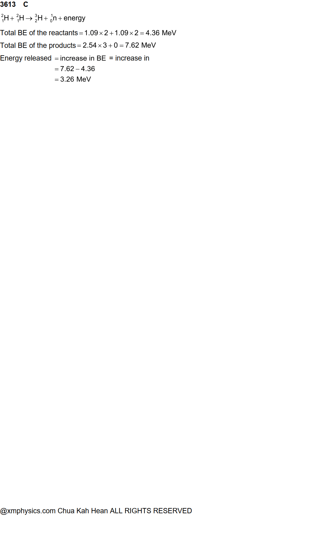 SS3613 – xmPhysics