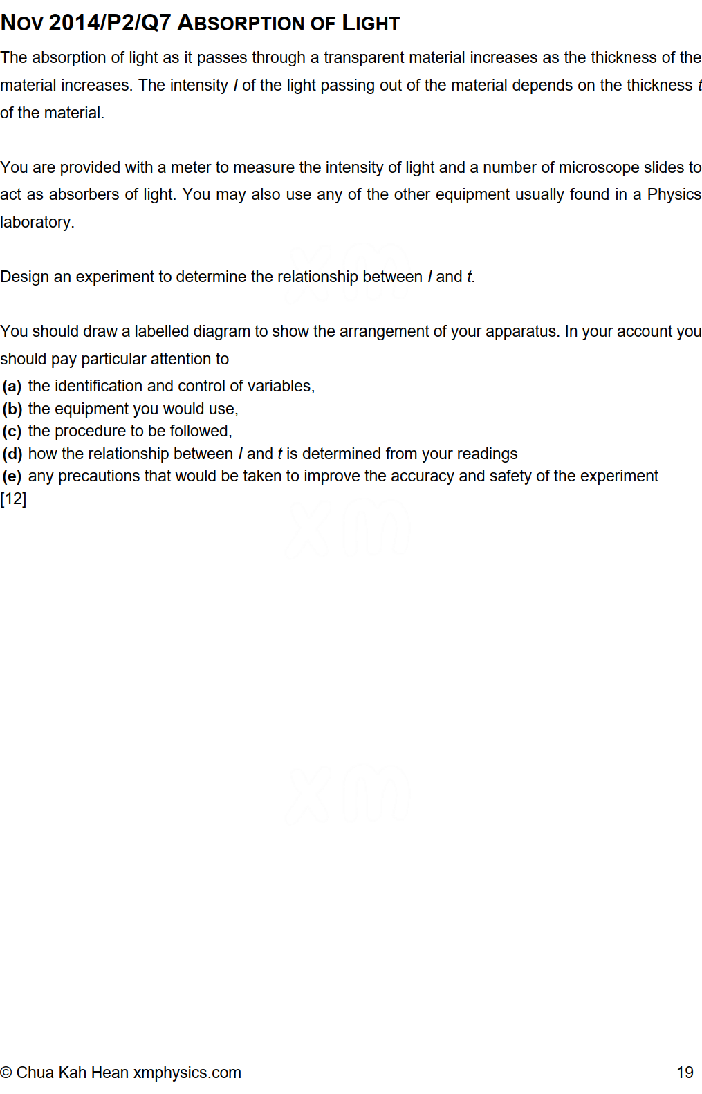 PQ2014 – xmPhysics